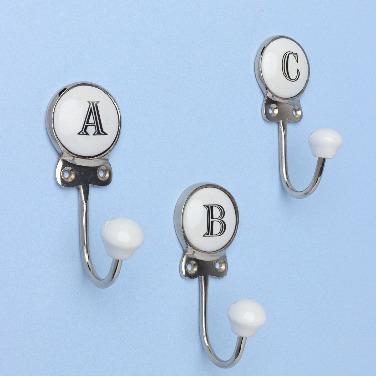 bubble letter monogram hook