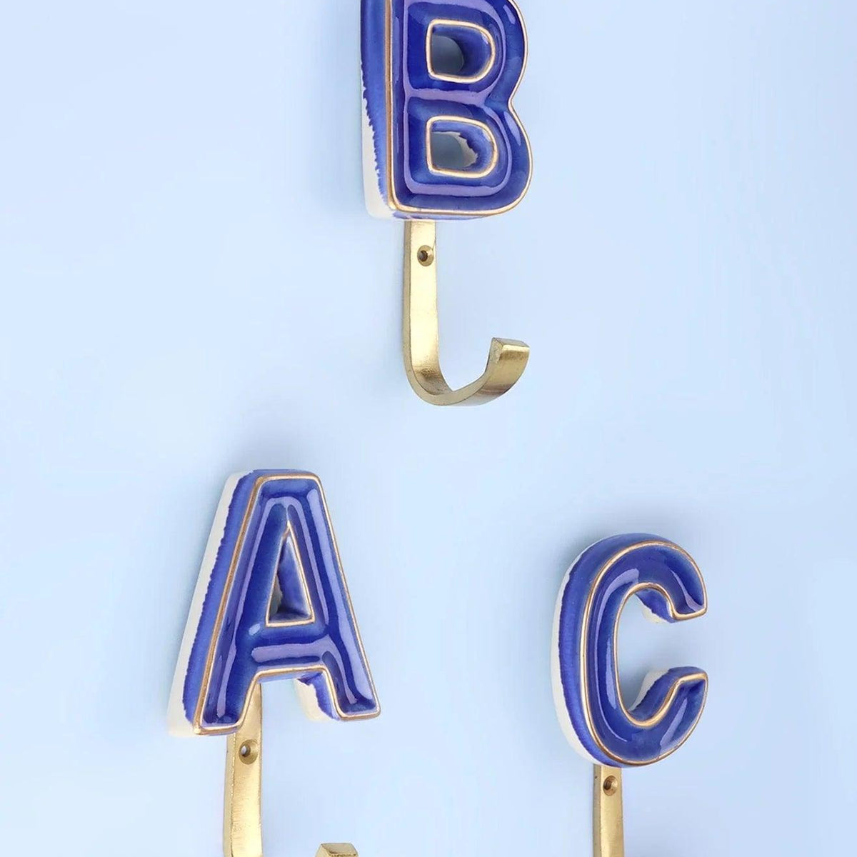 bubble letter monogram hook