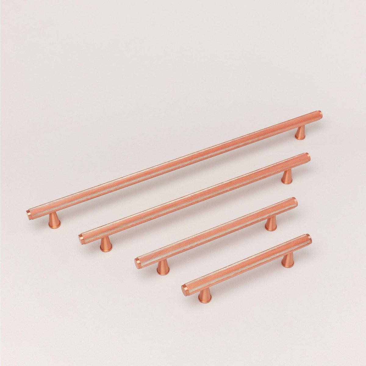 Chelsea Solid Brass Diamond-Knurled Architectural Bar Pull Handle In R ...